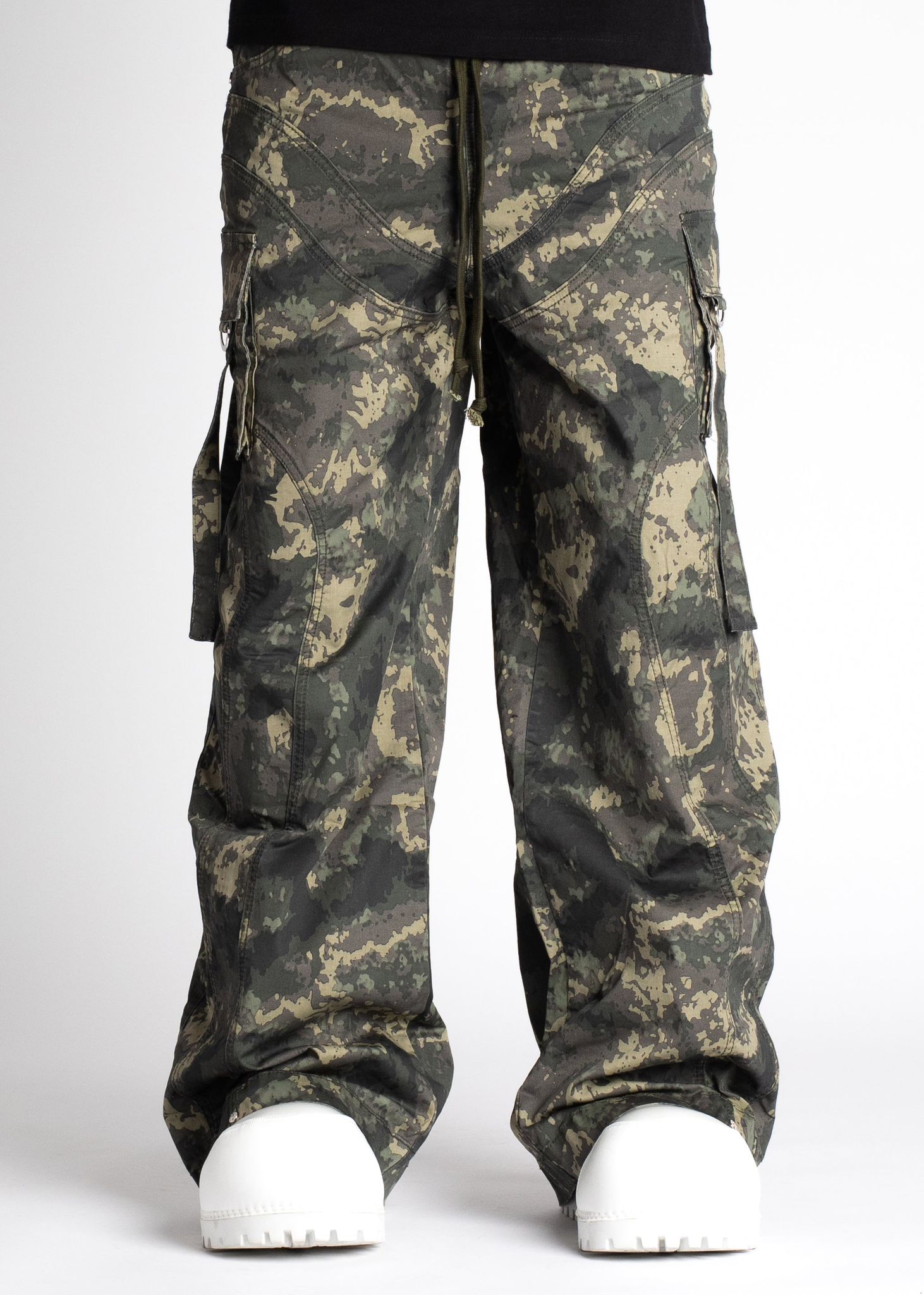 Guapi Extra Baggy Cargo Pants Stacked Jeans